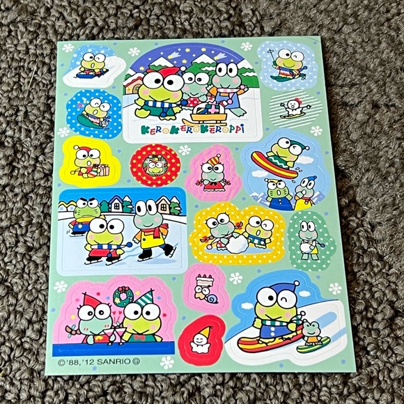Sanrio | Design | 22 Kero Kero Keroppi Sticker Sheet Officially ...